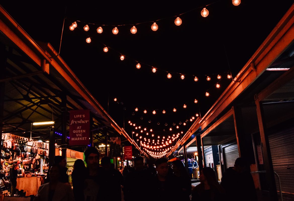 Queen Victoria Night Market for fun things to do in Melbourne this winter
